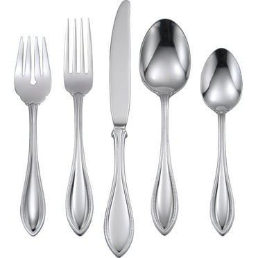 Oneida American Harmony 45 Piece Everyday Flatware, Service for 8, 18/0 ...