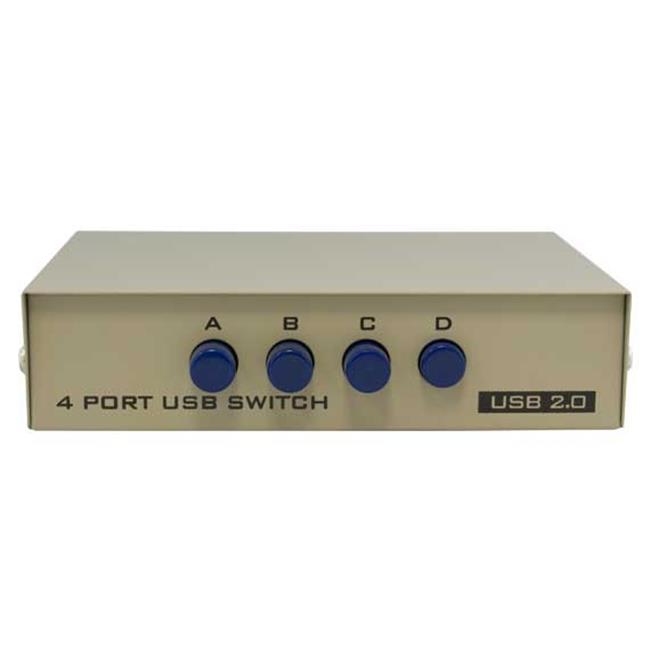 Cable Leader U2501-0104 4-way USB 1A4B Manual Data Switch Box - Walmart.com