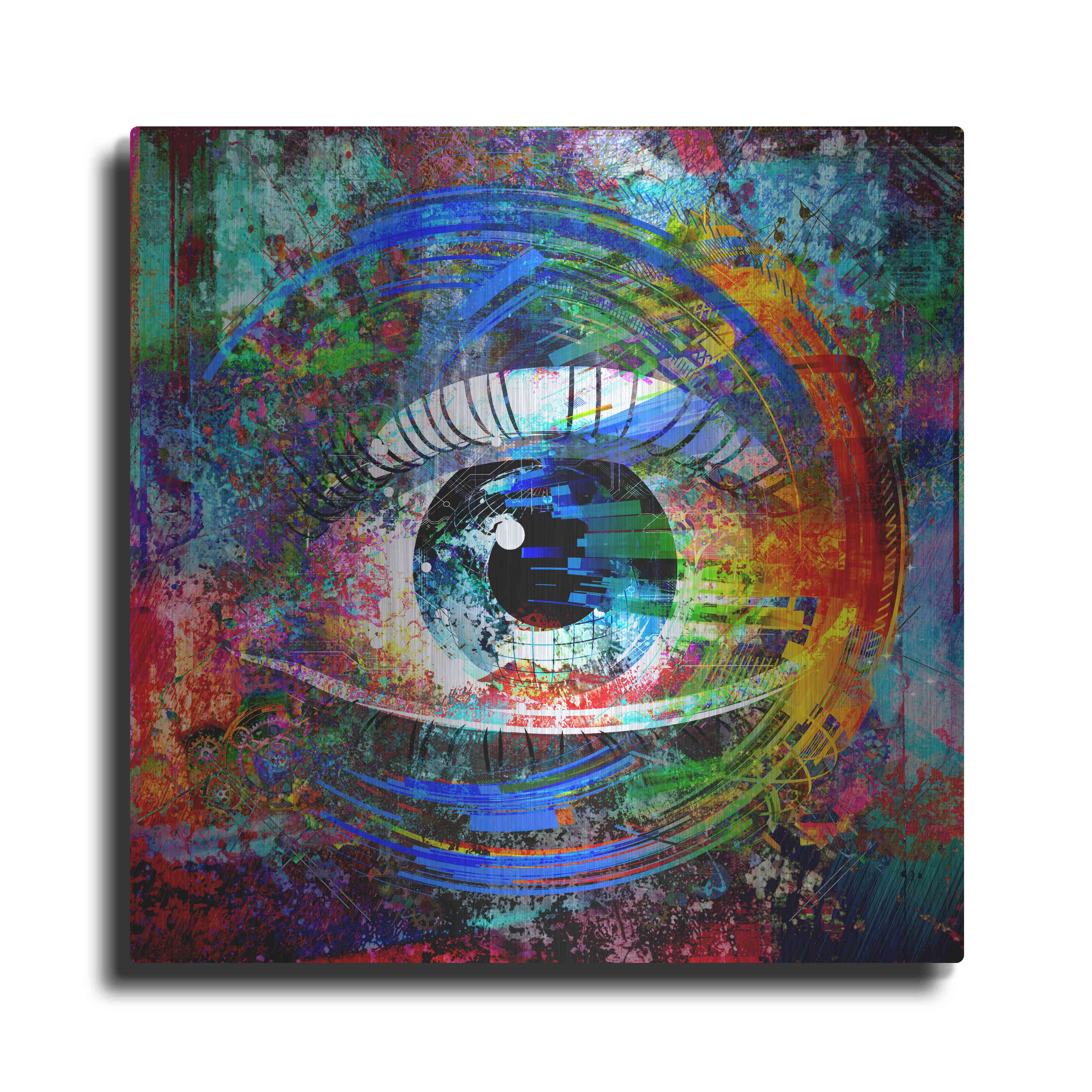 Luxe Metal Art 'Big Brother' Metal Wall Art, 12"x12" - Walmart.com