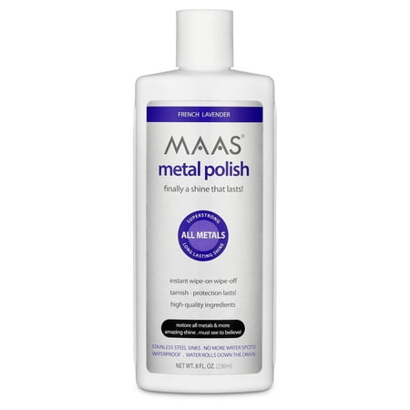MAAS metal polish 8-Ounce Bottle, Universal Metal Cleaner for All ...