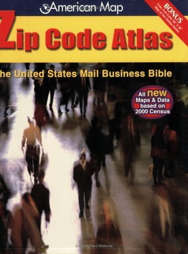 Pre-Owned American Map United States Zip Code Atlas - Walmart.com