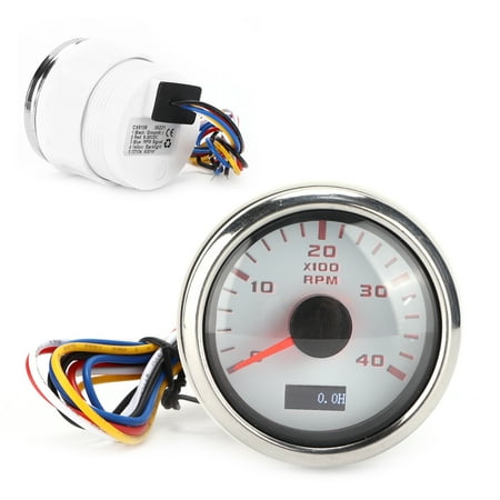 Universal Tachometer, IP67 Waterproof Pointer Tachometer RPM Tachometer ...