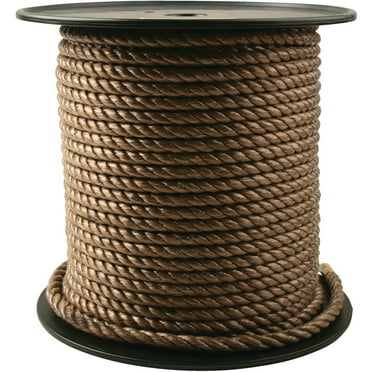 Wellington 14195 Twisted Spliceable Unmanila Rope, 1/2 in Dia x 300 ft ...
