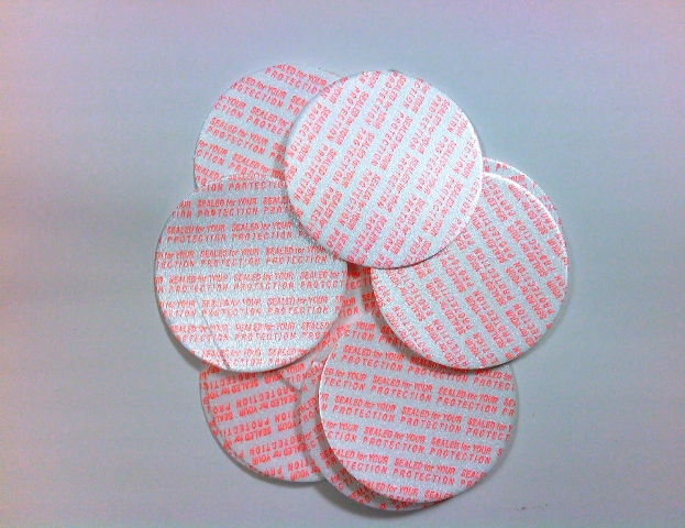 Tamper Evident Foam Pressure Bottle And Caps Jar Seals 53 mm 100 Pack ...