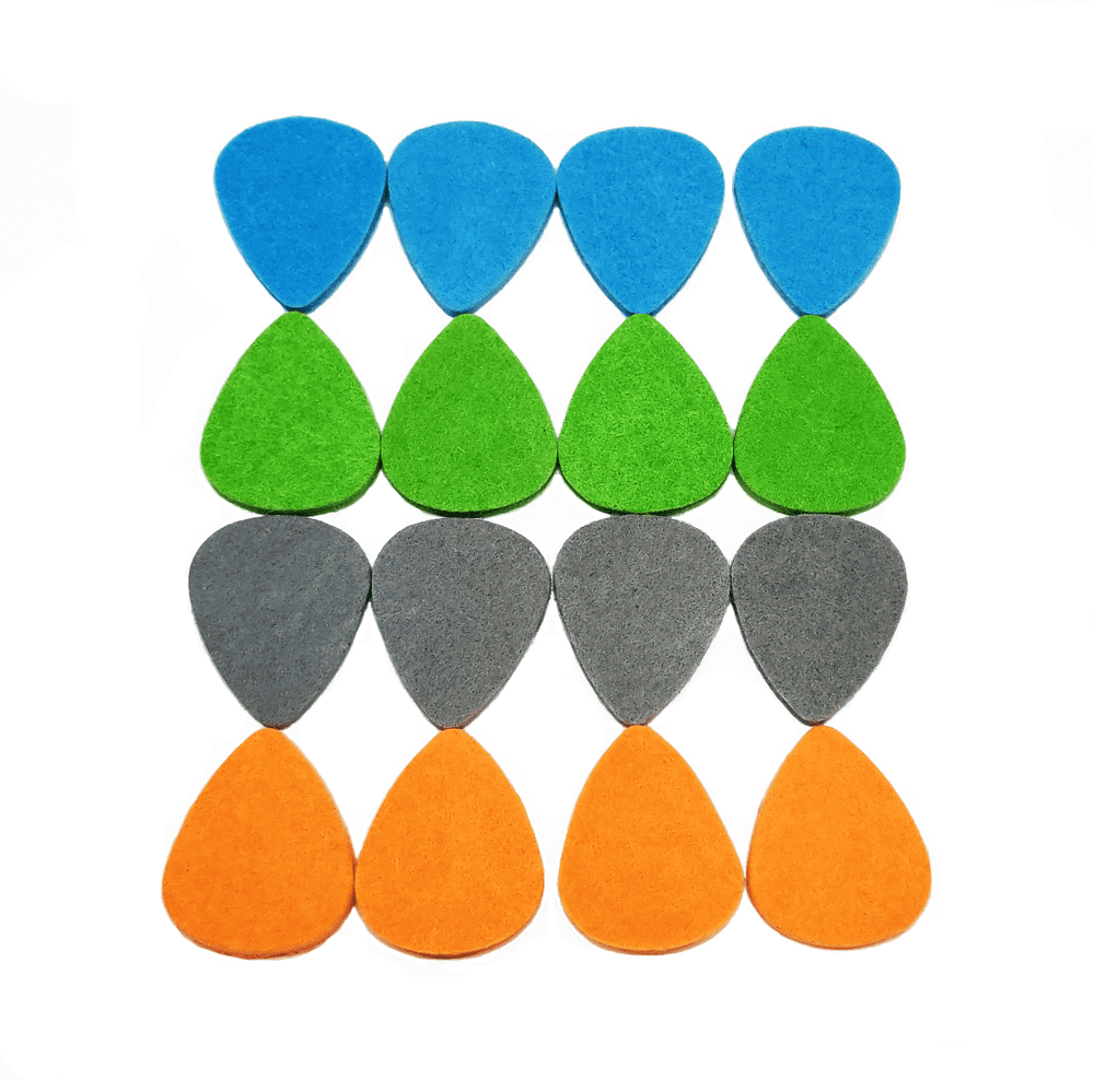 Felt Ukulele/Guitar Picks, Multicolored, Pack of 16 - Walmart.com
