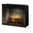 Dimplex 36" Revillusion Portrait Electric Firebox Weathered Concrete w ...