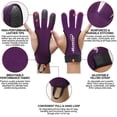 UBSWF-Archery Gloves 2 Pack Shooting Hunting Leather Guard 3-Finger ...