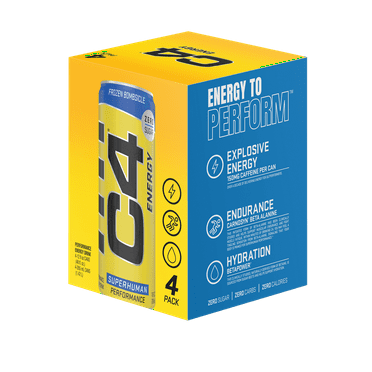 C4 Performance Energy Strawberry Starburst, 12 Pack of 16oz Cans ...