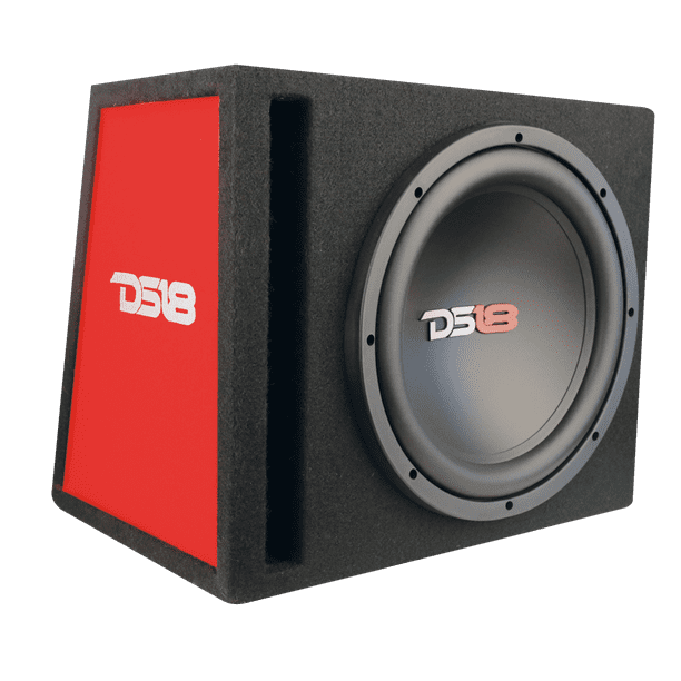 DS18 BASS PACKAGE 10" SUBWOOFER IN MDF ENCLOSURE WITH AMPLIFIER AND ...
