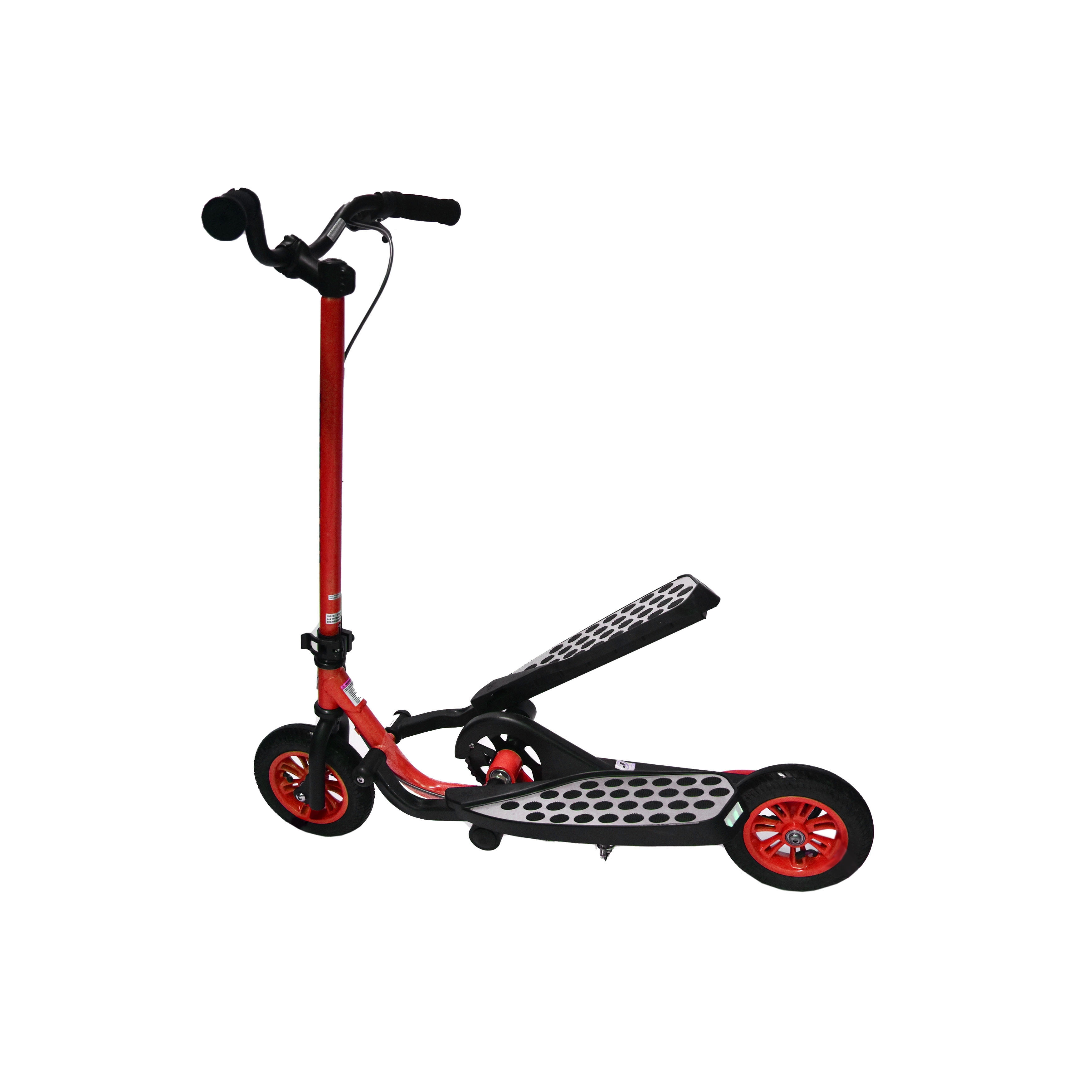 Zike Fly Range Motion Portable Scooter Stepper Bike for Youth, Red ...