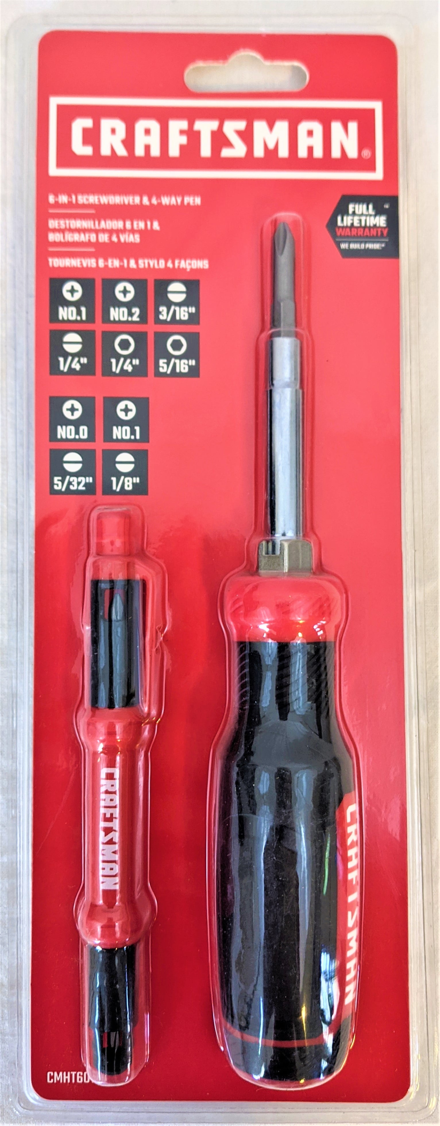 CRAFTSMAN 10-Piece Bi-Material Handle Multi-Bit Screwdriver Set ...