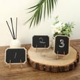 Efavormart 10 Pack Mini Wooden Chalkboard Tabletop Signs with Removable ...