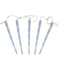 Set of 10 Dripping Icicle Snowfall Christmas Light Tubes 9" - Walmart.com