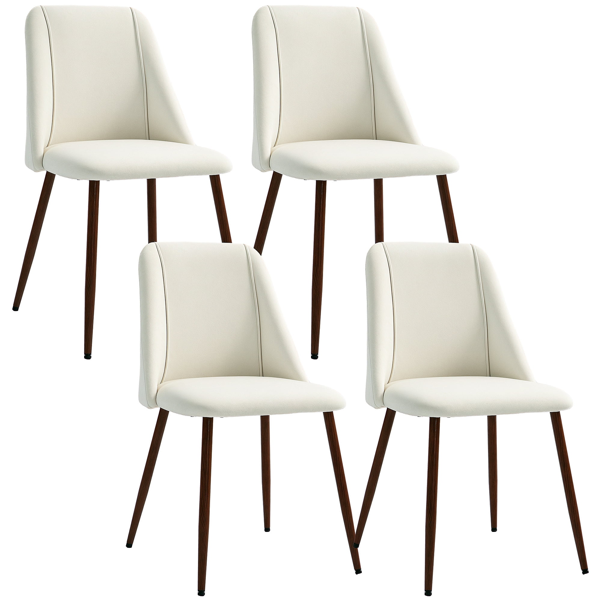 Click here for Homcom Dining Chairs Set Of 4  Accent Chair With V... prices