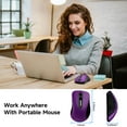 Memzuoix Wireless Mouse, 2.4GHz USB Receiver, 1200 DPI Tracking, 5 ...