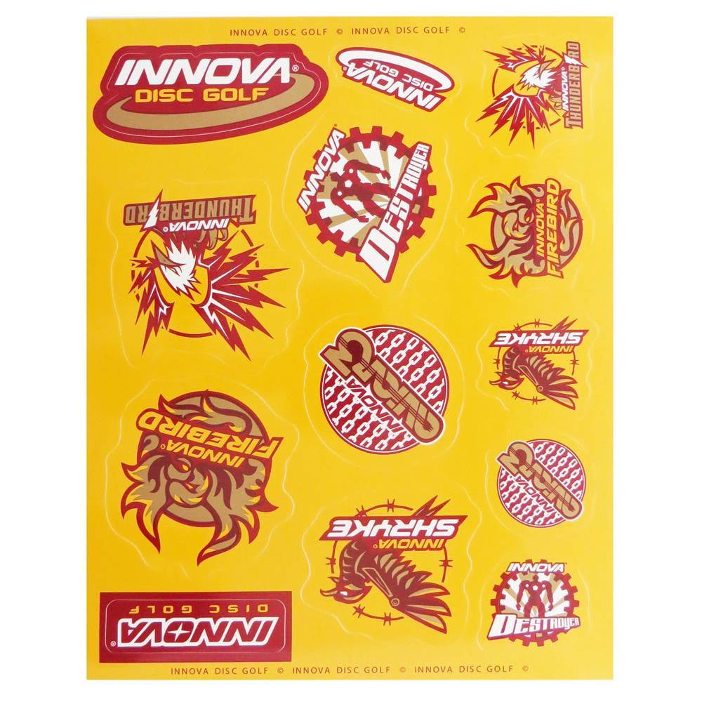 Innova Disc Golf Icon Sticker Sheet - Walmart.com