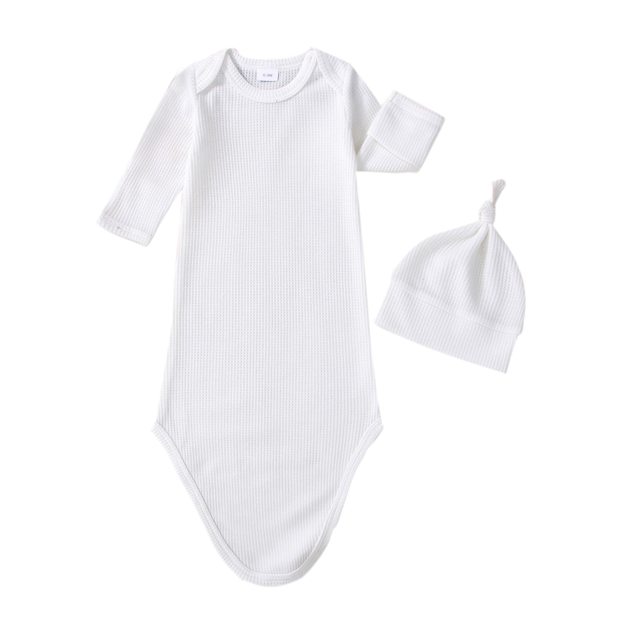 Click here for Fortune Newborn Baby Waffle Knotted Gown 0-3 Month... prices