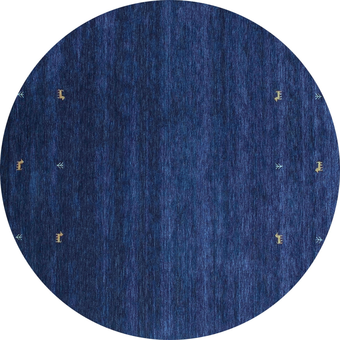 Ahgly Company Indoor Round Abstract Light Blue Contemporary Area Rugs ...