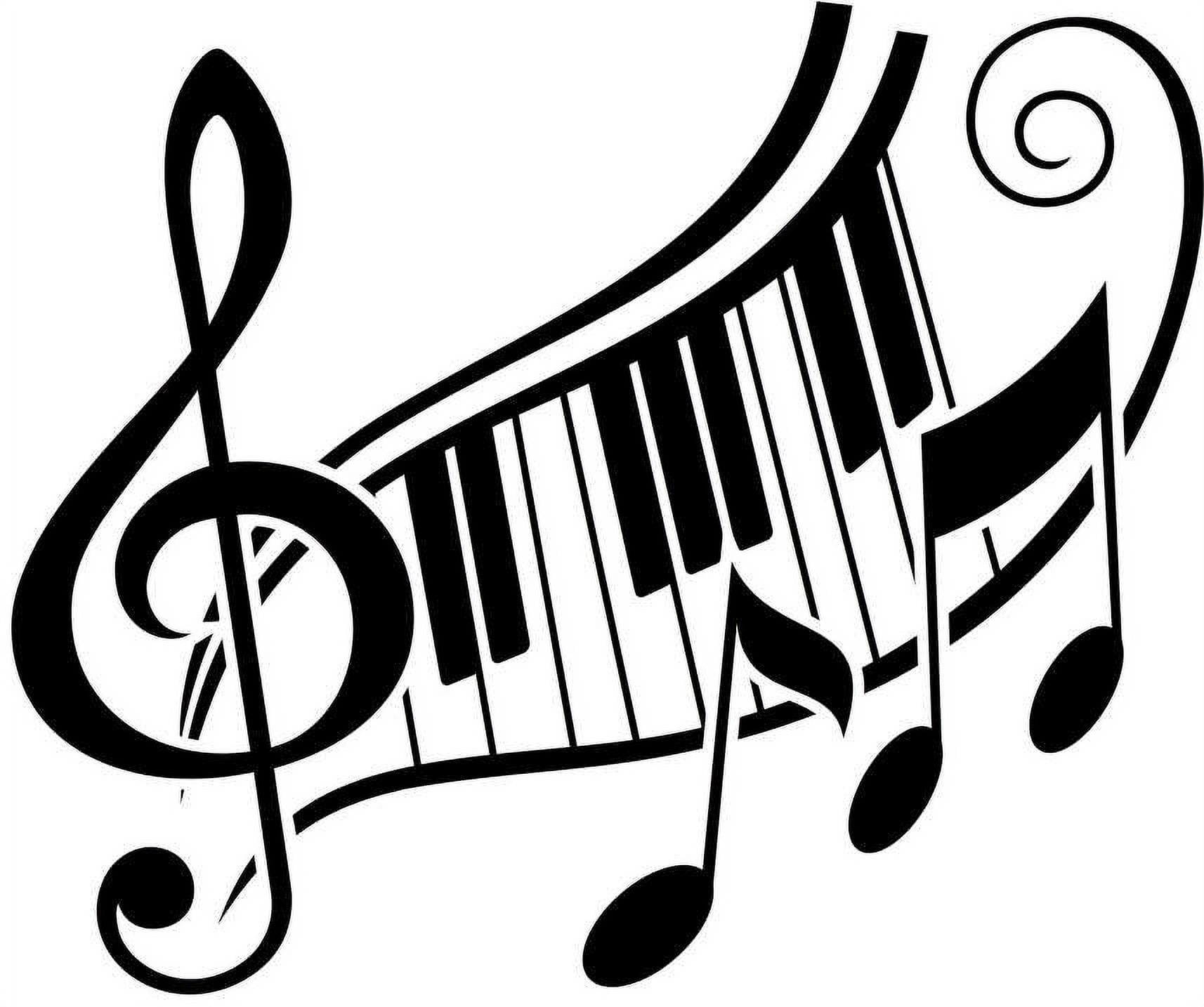 Design With Vinyl Artwork music Music Notes Sounds Treble (G2) G-Clef ...