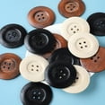 18PCS Large Wood Buttons, 2.36 Inch (60mm) Big Round 4 Holes Sewing ...