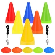 Cyfie 50pcs Soccer Cones, Agility Drills, Football, Basketball, Training, Kids Adults Practice ...