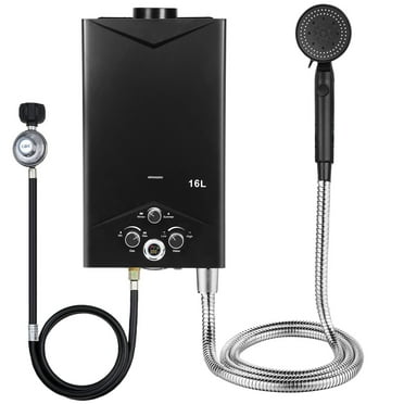 VIVOHOME 1.6GPM 6L Portable Propane Tankless Water Heater, Instant Hot Water for RV, Outdoor Use ...
