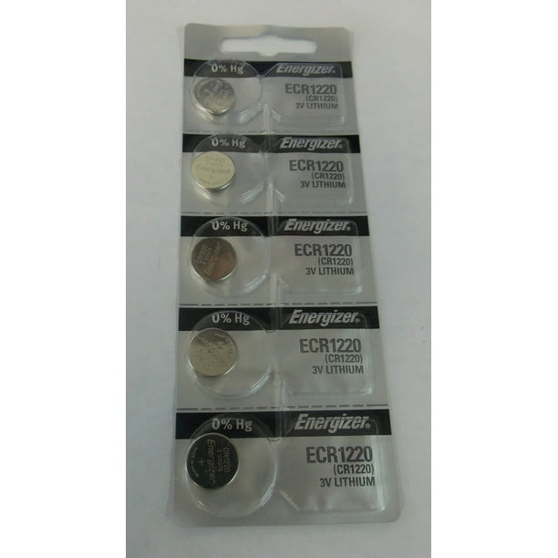 Energizer CR1220 3V Lithium Coin Battery - 5 Pack + 30% Off! - Walmart.com