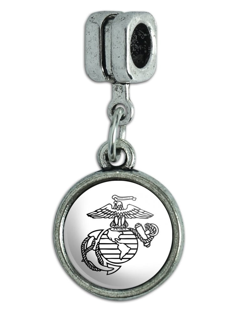 Marine Corps USMC Black White Eagle Globe Anchor Logo Officially ...