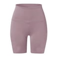 Hopeusnice Womens Casual Beach Solid Color Lounge Shorts Elastic High