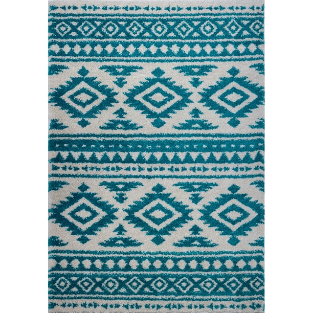 Ladole Rugs Stylish Contemporary Trellis Smooth Area Rug Carpet in ...