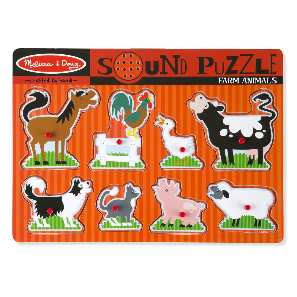 Melissa & Doug Sound Puzzle - Farm Animals - Walmart.com - Walmart.com