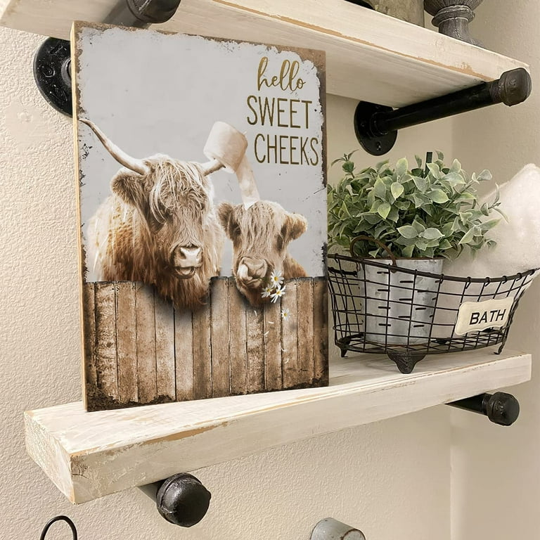 Cow Sitting On A Shelf