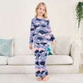 Blue Whale Cozy Soft Long Sleeves Top and Pants 2 Piece Cool Pjs ...