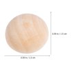 Half Craft Balls 200Pcs Natural Half Wooden Balls Unfinished Wood Balls ...