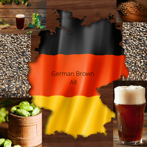 Homebrewstuff German Brown Alt Ale Extract Beer Brewing Recipe Kit 5 ...