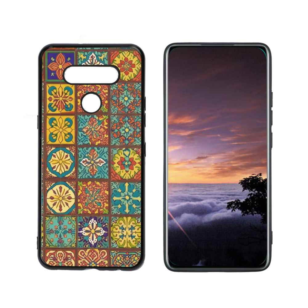 Compatible with LG K51 Phone Case, Mexican-Tile-Bohemian-2 Case ...