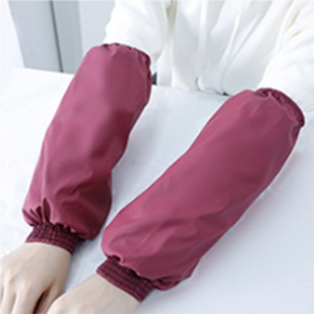 Over Sleeve Cover Oil Waterproof Elasticated Cuffs Wrist to Elbow ...