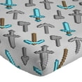Minecraft Isometric Characters Kids 4 Piece Full Sheet Set, 100% ...
