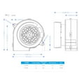 1 Set 12v 0 5a Fan Blower Motor With 3 Leds Lig For Garden Yard