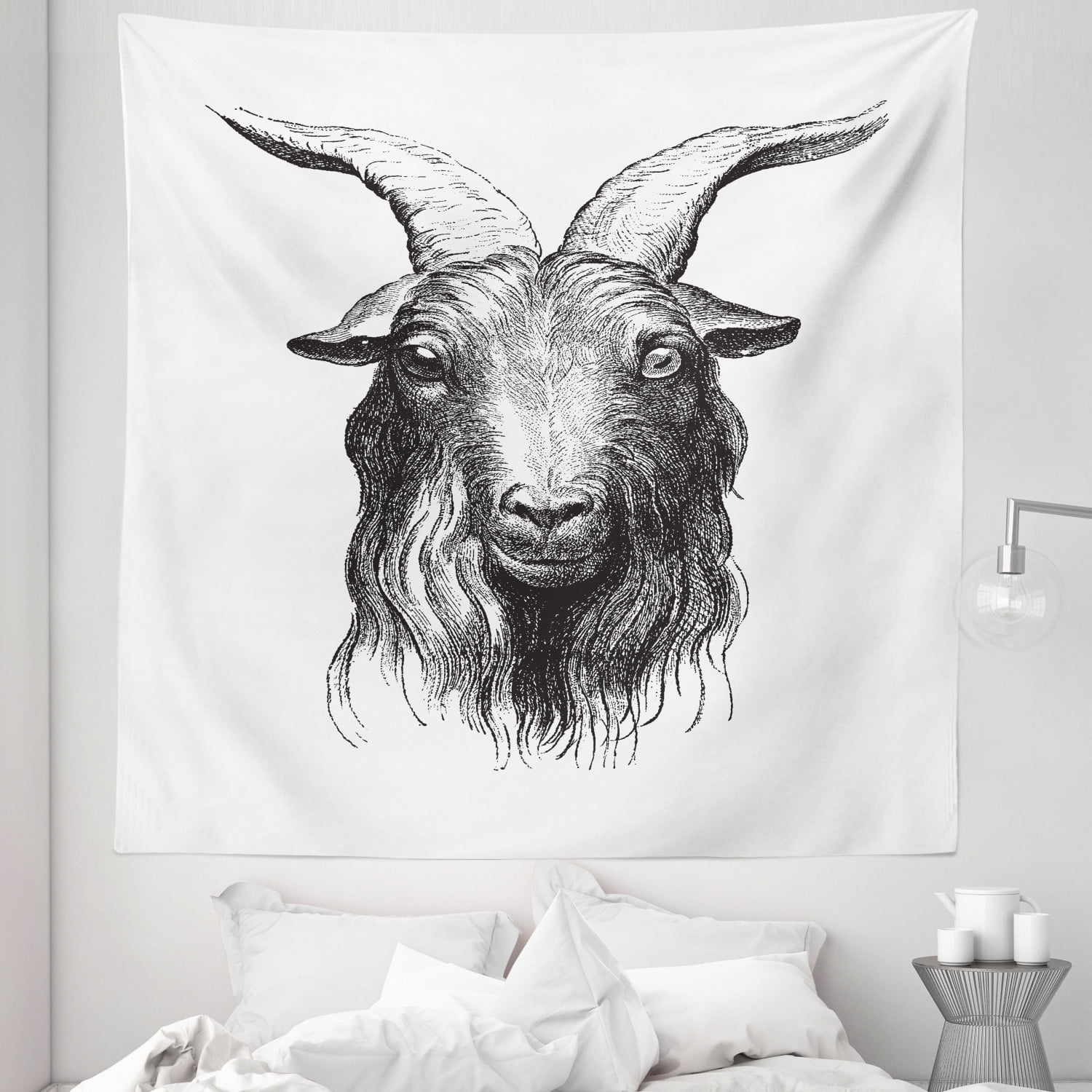 Goat Head Drawing