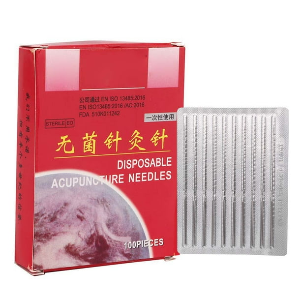 Body Acupuncture Needle,100pcs / box Disposable Sterile Acupuncture ...