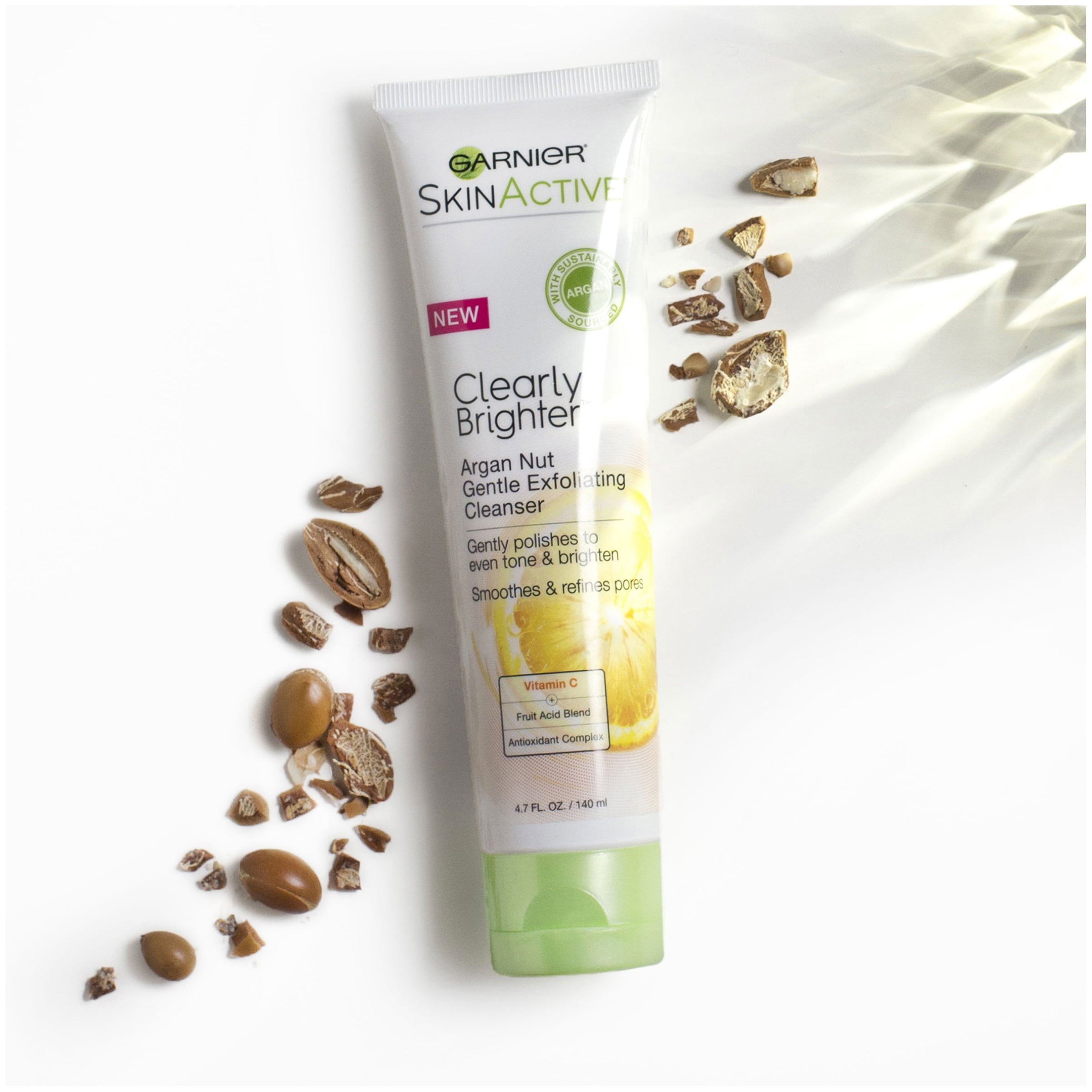 Garnier SkinActive Clearly Brighter Argan Nut Gentle Exfoliating ...