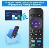 2-Pack Replacement TV Remotes for Roku TVs, IR Remotes for TV Only ...
