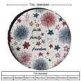 Red Blue Stars Firework Faith Family Freedom Spare Tire Cover Memorial ...