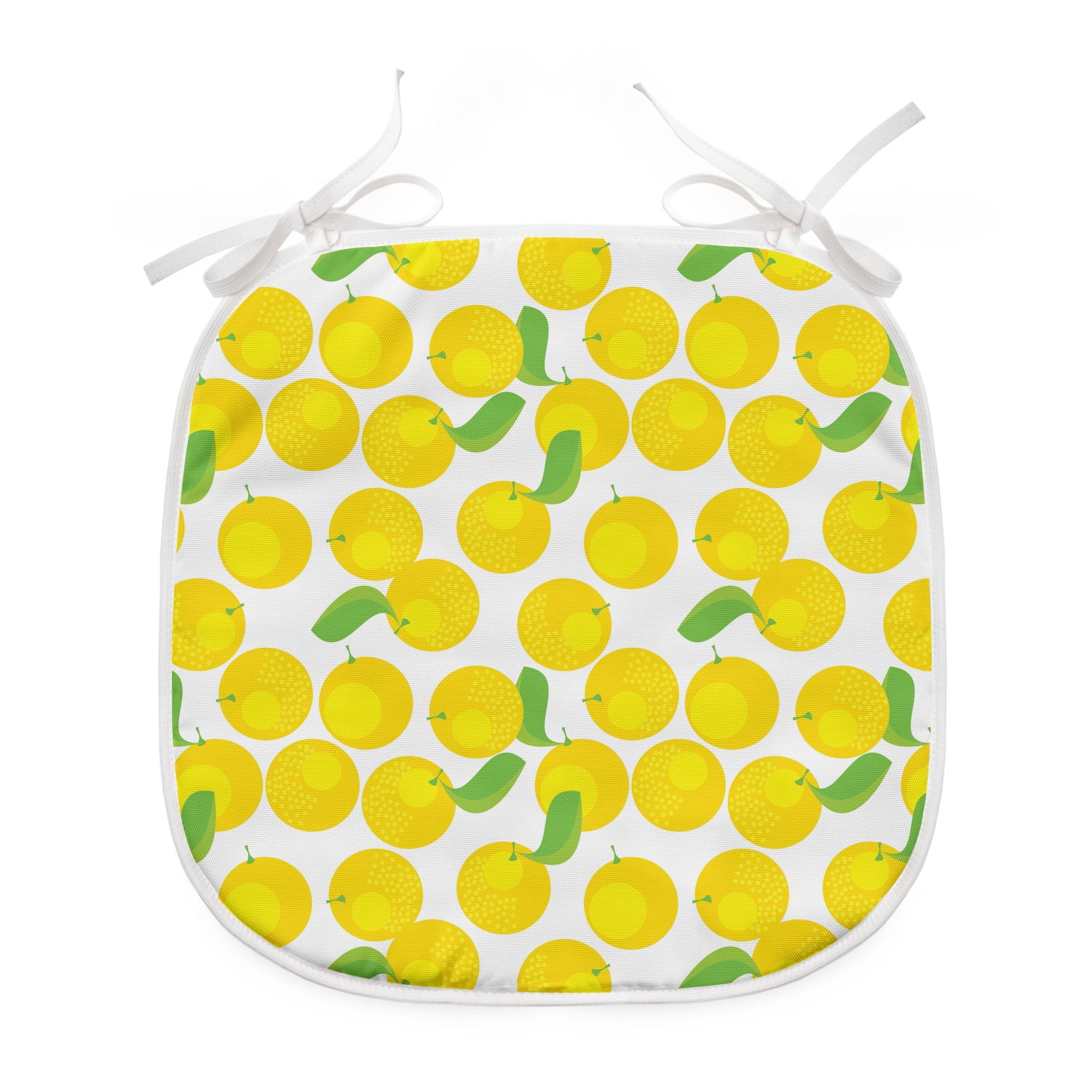 Fruit Dining Chair Pad, Simple Orange Motifs Illustration Repeating ...