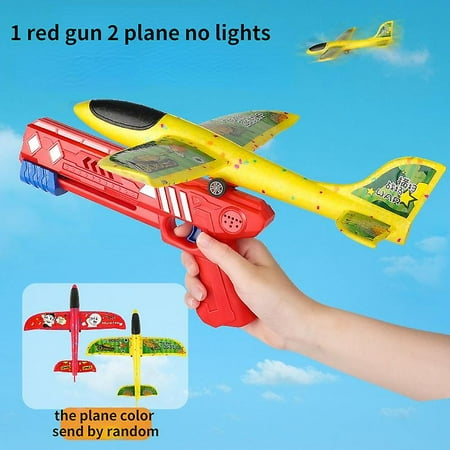 Foam Airplane Launcher Toy Epp Bubble Plane Glider Hand Throw Catapult ...