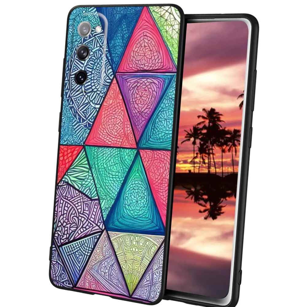 Mandala-Geometry-Triangles-Art-205 Phone Case, Degined for Samsung ...