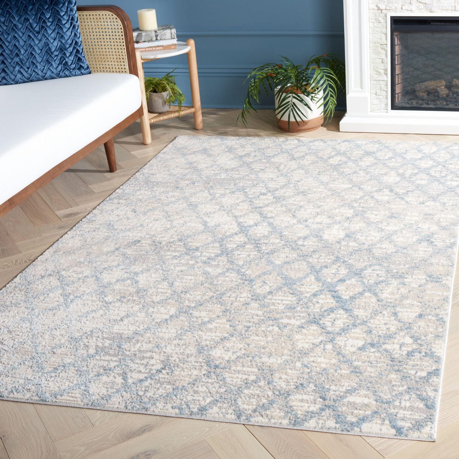 Click here for Safavieh Lagoon Cenric Distressed Trellis Area Rug... prices