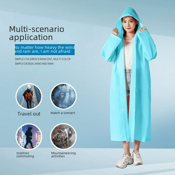 Poncho impermeable de EVA no desechable ENTASSER para viajes al aire ...