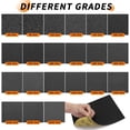 30 Pcs 320 Grit Sandpaper, 4.5 x 5.5 Inch Sand Paper Silicon Carbide ...